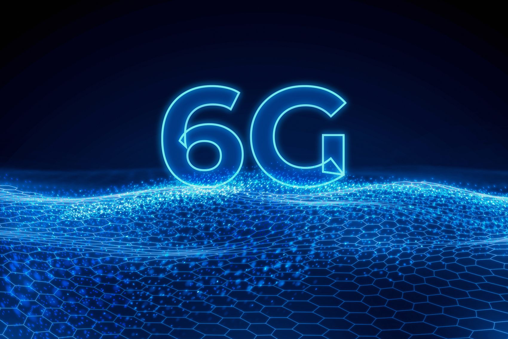 蓝色网络6G通信互联网科技素材