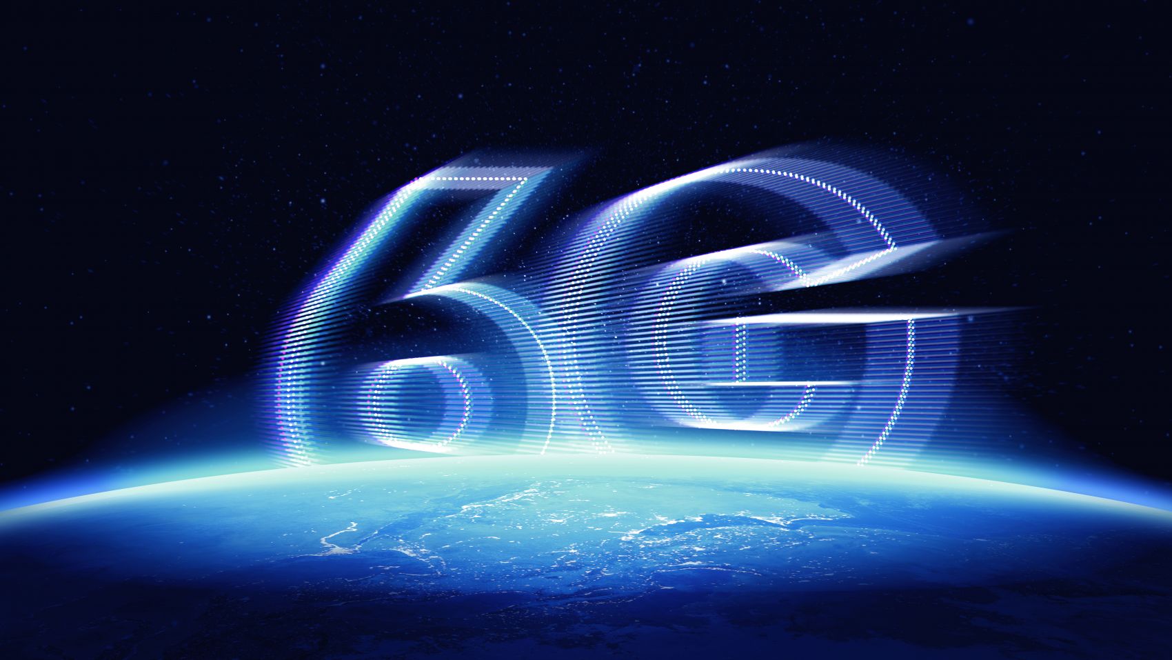 蓝色网络6G通信互联网科技素材